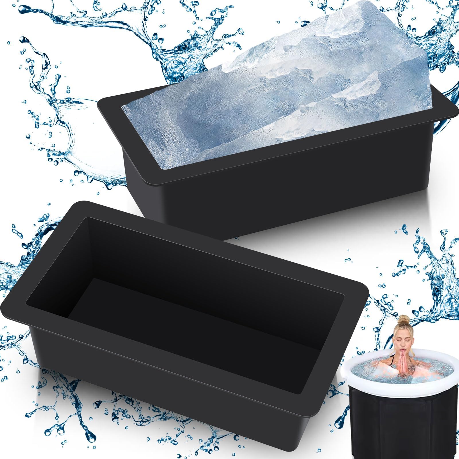 Amazon.com: Extra Large Ice Block Mold - 13lbs Giant Ice Bricks Tray ...