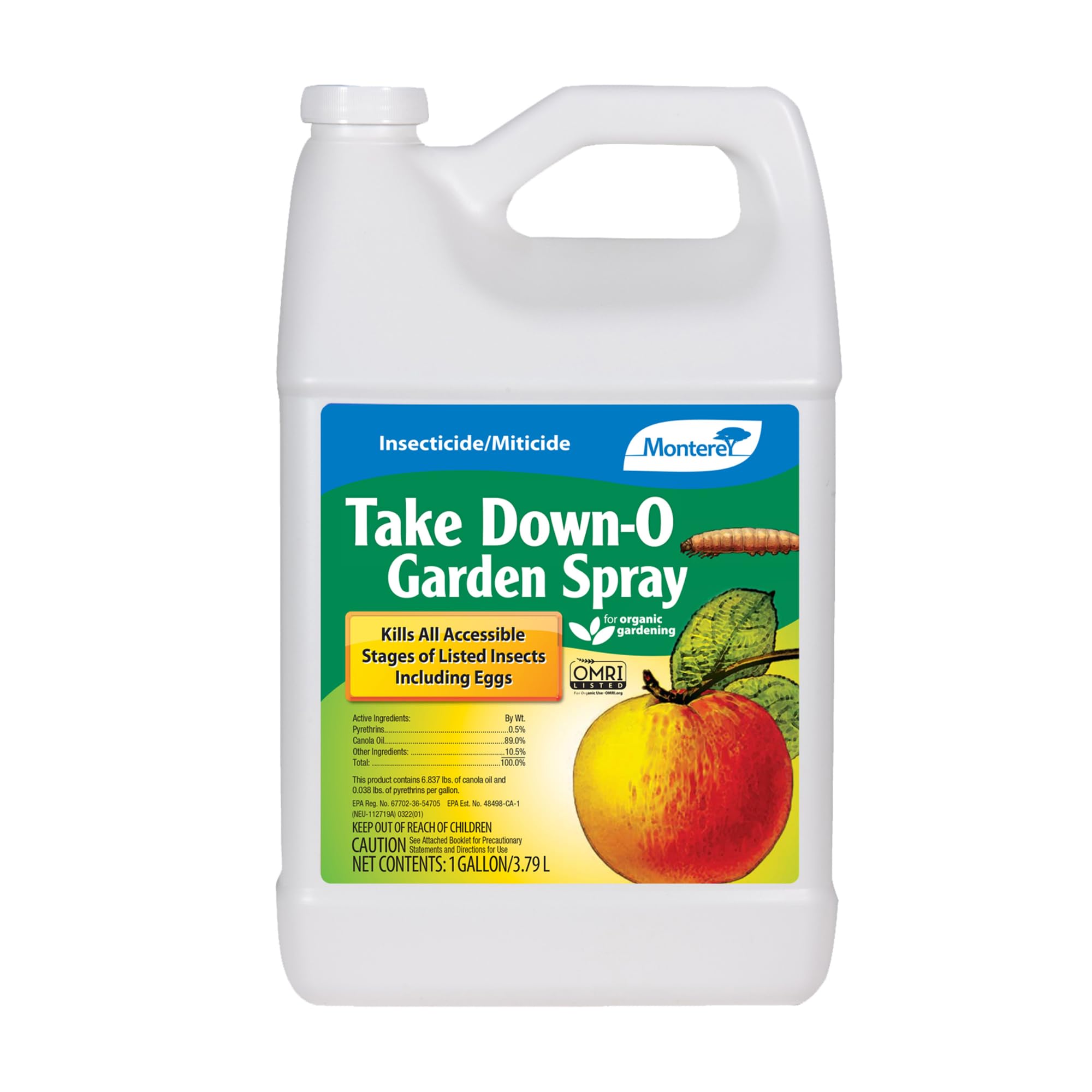 Amazon.com: Monterey Take Down-O Garden Spray, 1 Gallon, Organic ...