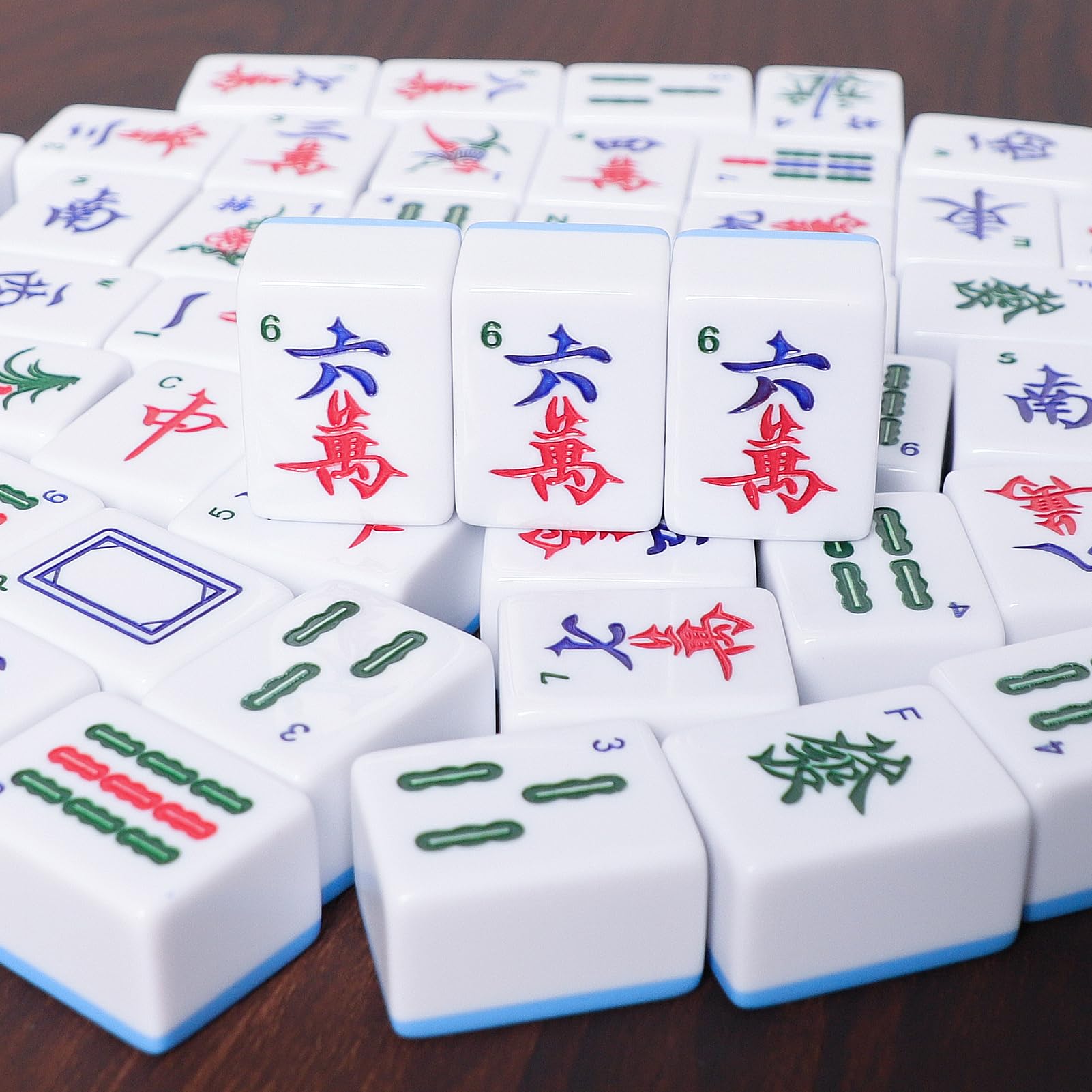 ZGME Chinese Mahjong Set,Mah Jongg Game Set, Complete Traditional Mah ...