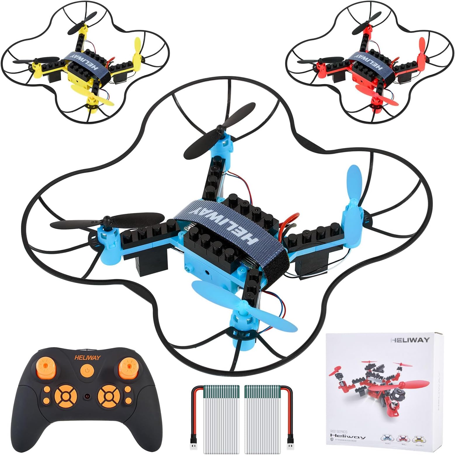 Amazon.com: ITEFDTUTNE 3 in 1 STEM Building Remote Controller Drone for ...