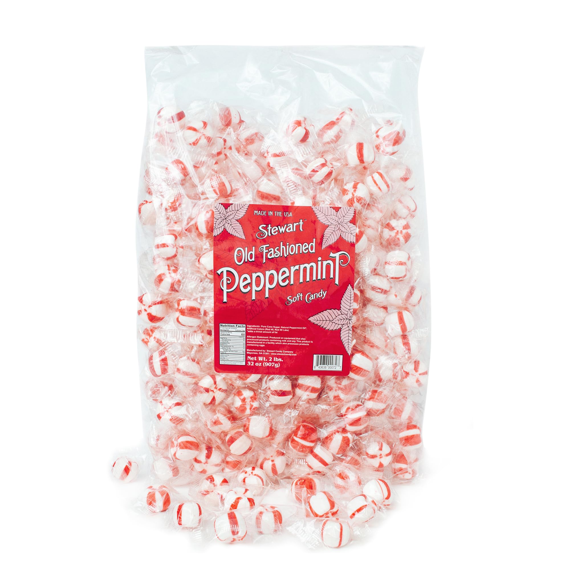 Amazon.com : Stewart Old Fashioned Peppermint Candy Puffs ...
