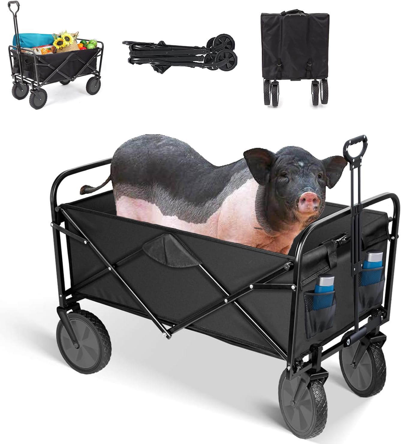 RAINBOWSTREET Carrito Plegable para Exteriores Portátil - Carrito de ...