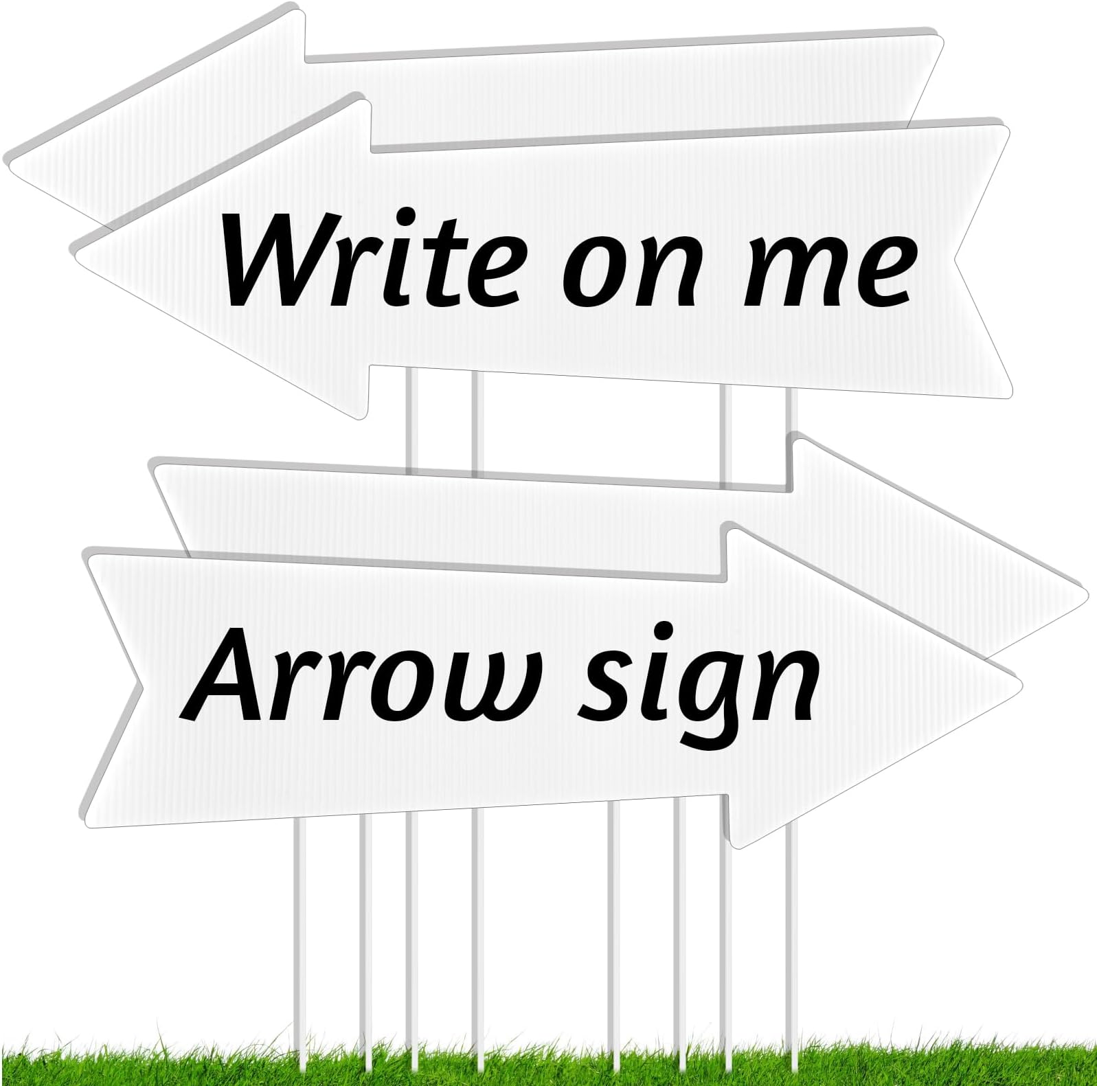 Amazon.com : Blank Arrow Signs With Stakes, Directional Arrow Yard Sale ...