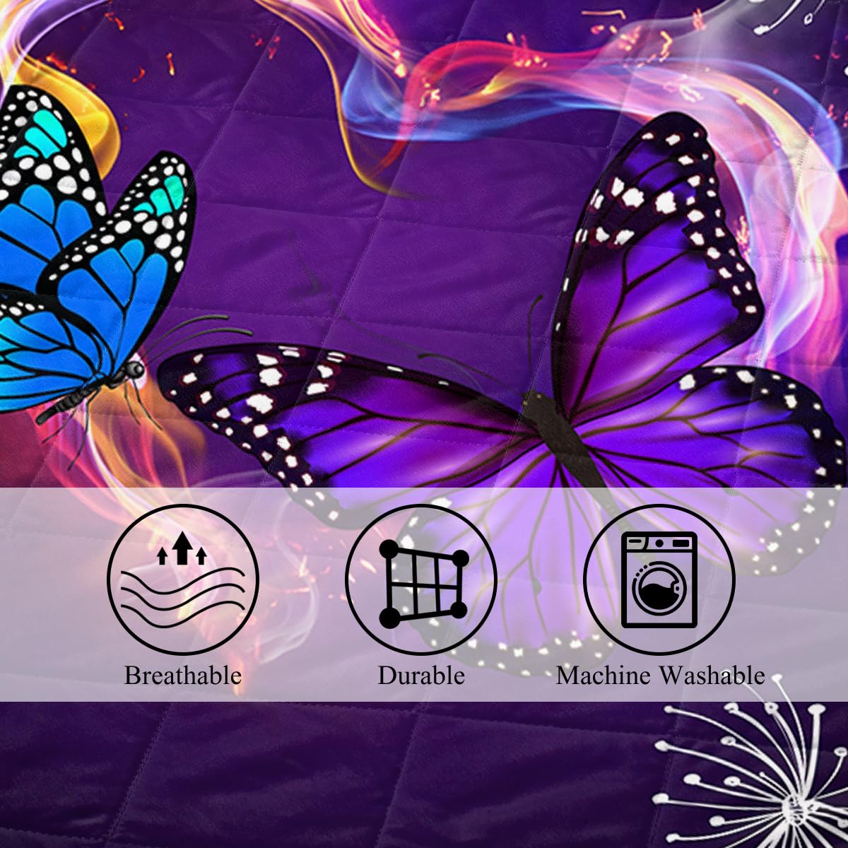 Boho Butterflies Purple Butterfly