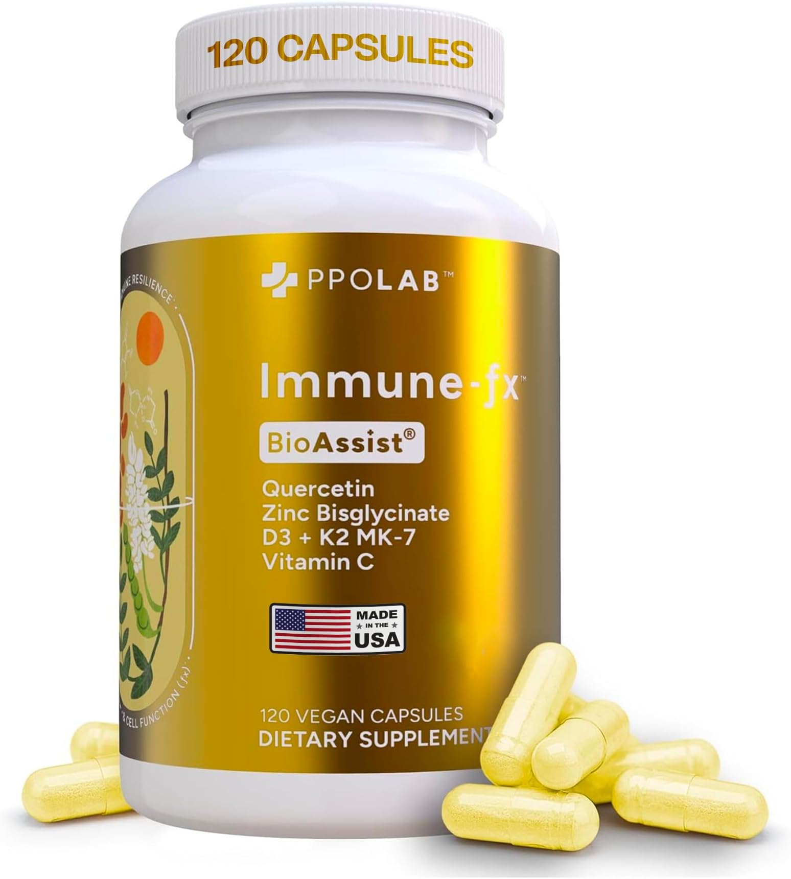 Amazon.com: PPO Lab BioAssist® Immune-fx, Immune Support Supplement ...