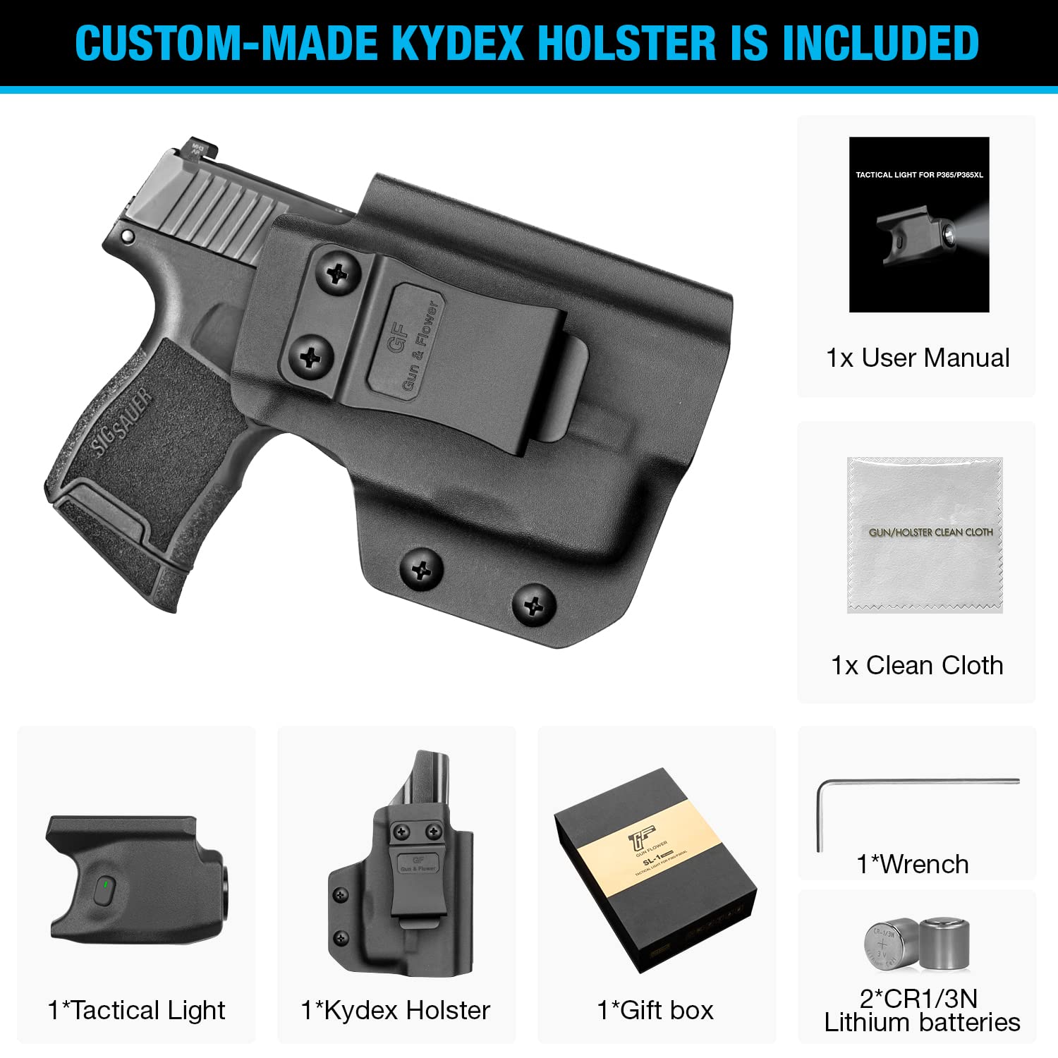 Snapklik.com : Pistol Light For Sig P365 / P365X/ P365XL, 150 Lumens ...