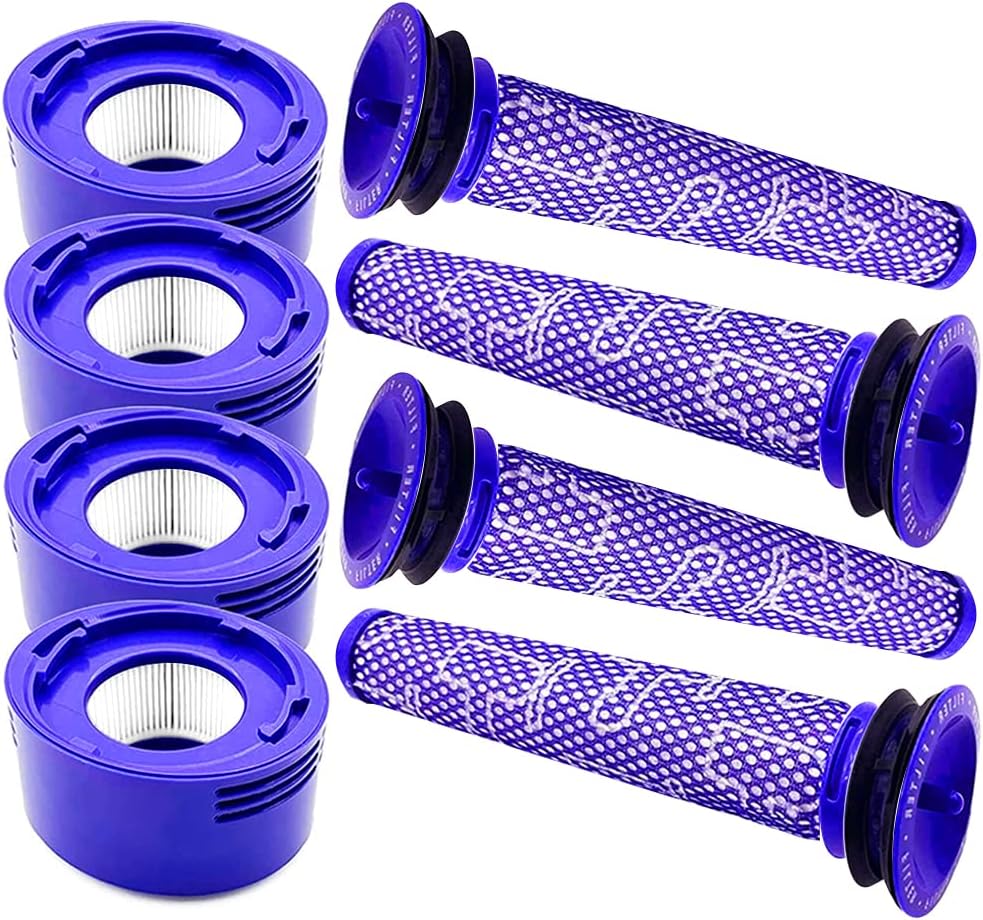 8Packs Filter for Dyson V7 V8 Animal And Absolute Cordless Vacuum, DC58 ...