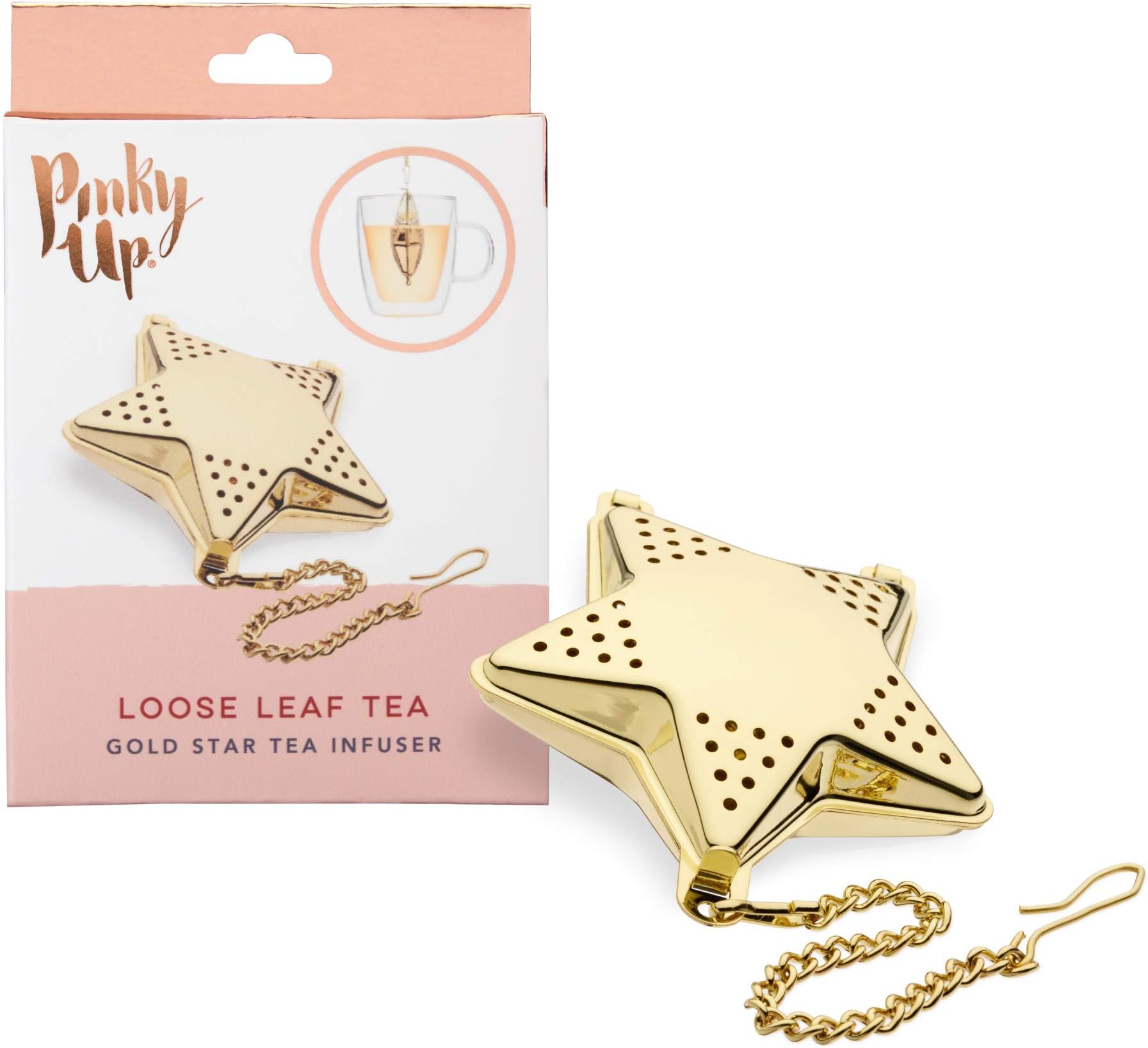 Amazon.com: Pinky Up Star Shaped Tea Ball, Reusable Loose Leaf Tea ...