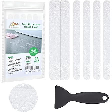 Amazon.com: Anti-slip Strips, Safety Shower Treads Stickers - 24 Pics ...
