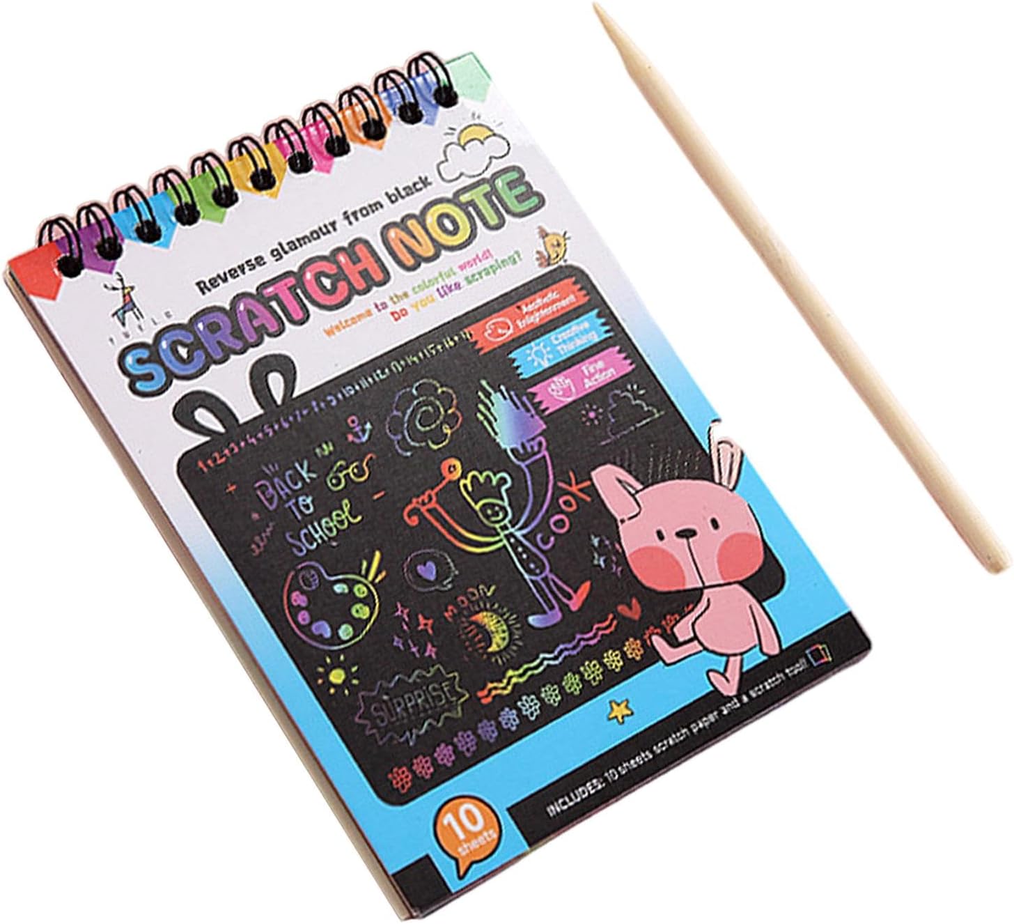 STARTIST Scratch Paper Art Note Set Scratch Arts Painting Paper Scratch ...