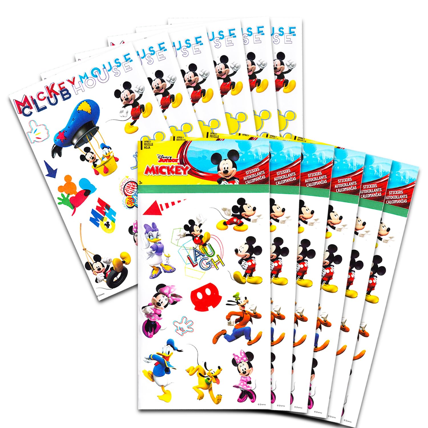 Amazon.com: Disney Mickey Mouse Clubhouse Stickers 6 Pack - Bundle with ...