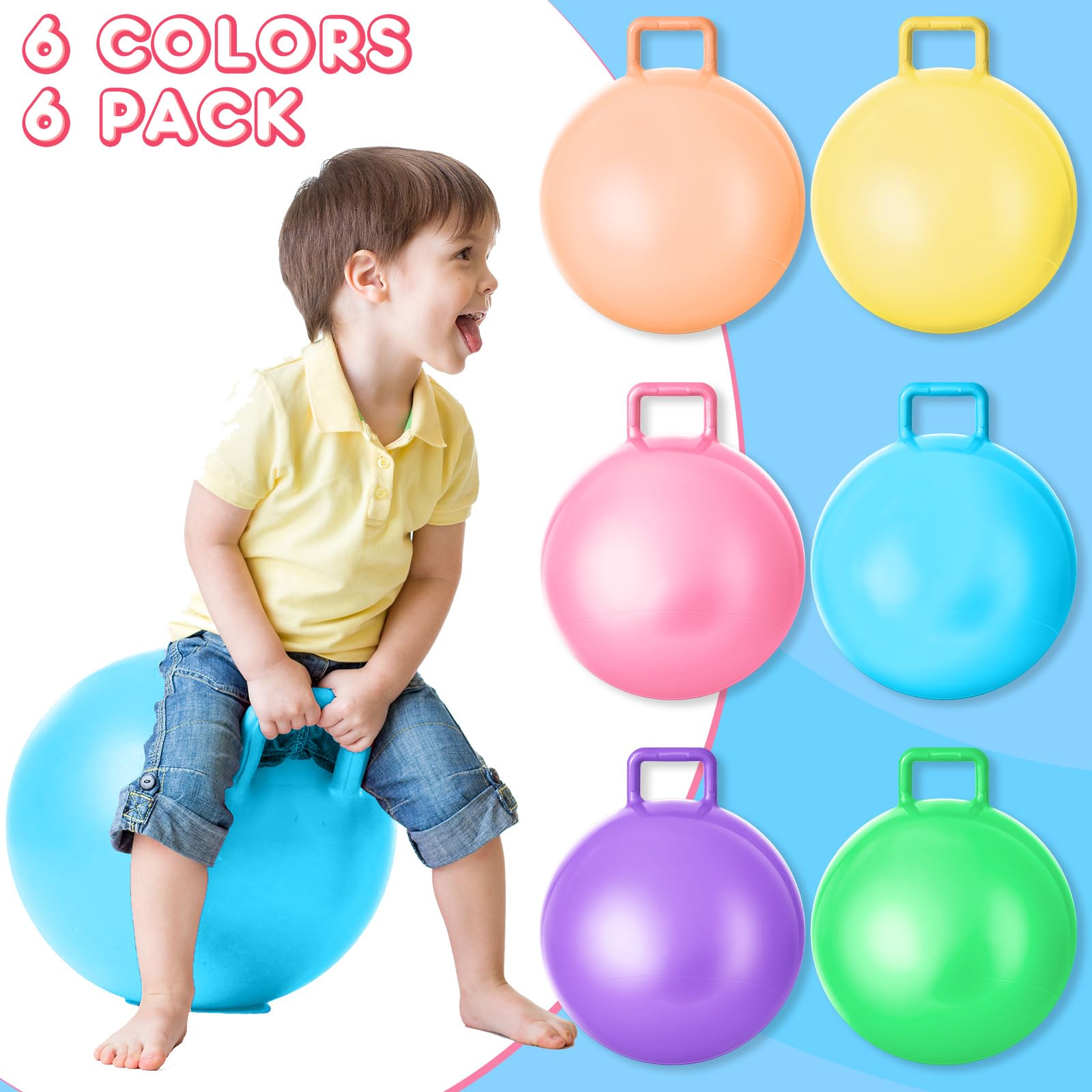 Snapklik.com : Lewtemi 6 Pcs Hopper Ball Carnival Outdoor Games 18 Inch ...