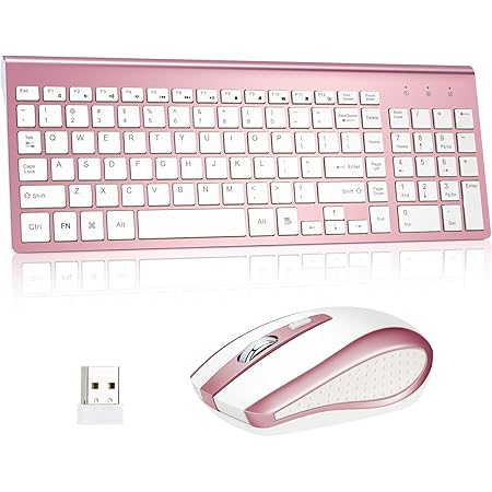 Wireless Keyboard Mouse Combo, cimetech Compact Full Size Wireless ...