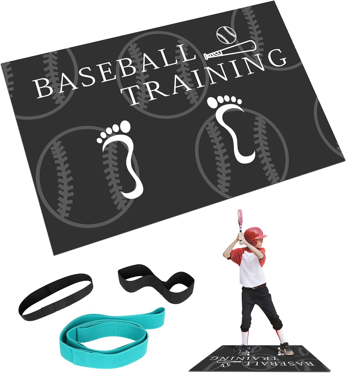 YGORTECH Baseball Hitting Mat, Baseball & Softball Batting Training Mat ...