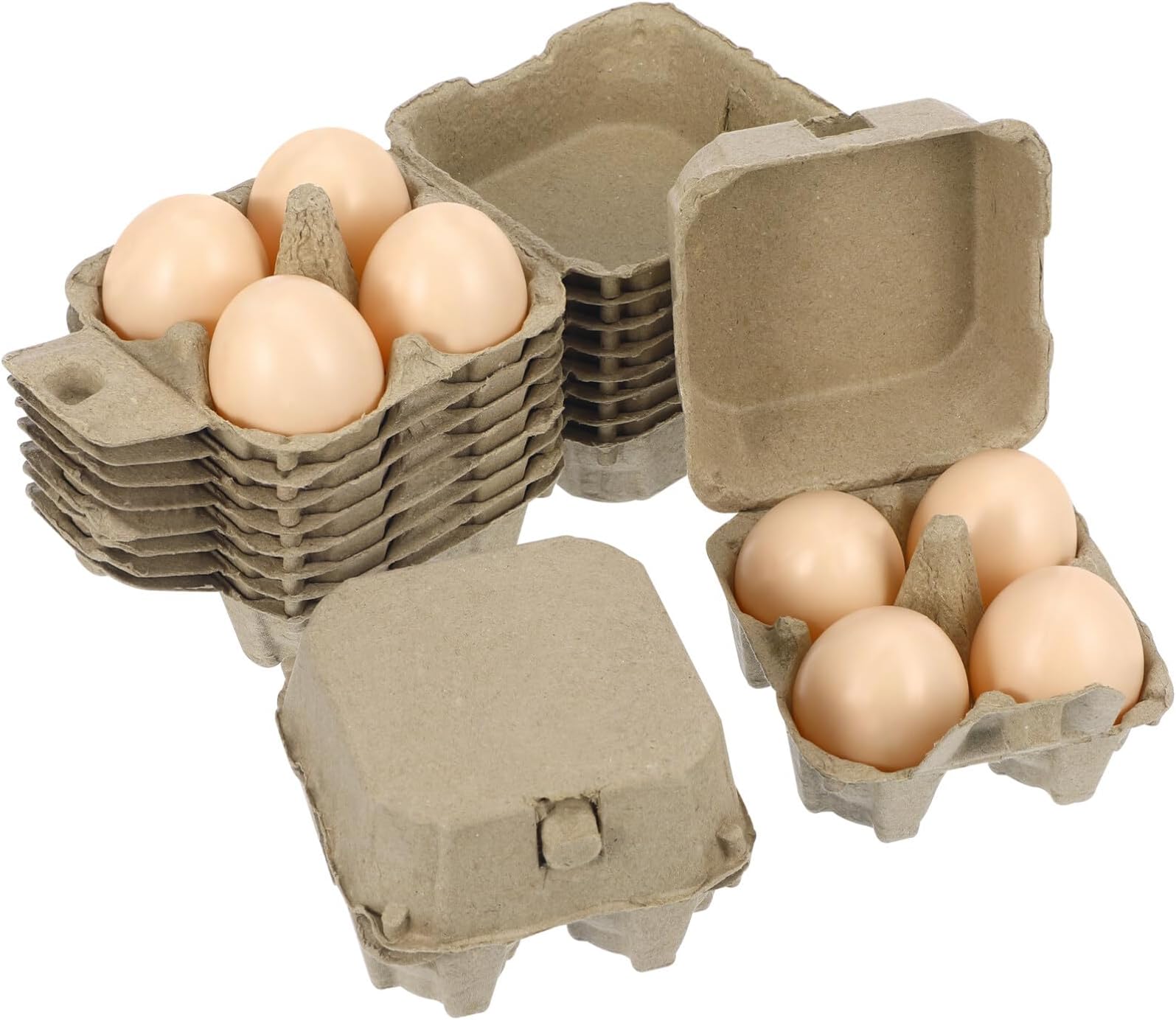 Amazon.com: Heidi 3 Egg Carton 3-Count 24 Paper Egg Cartons Heart ...