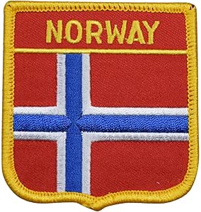 Amazon.com: Norway Embroidered Applique Patch - Nordic, Scandinavia ...