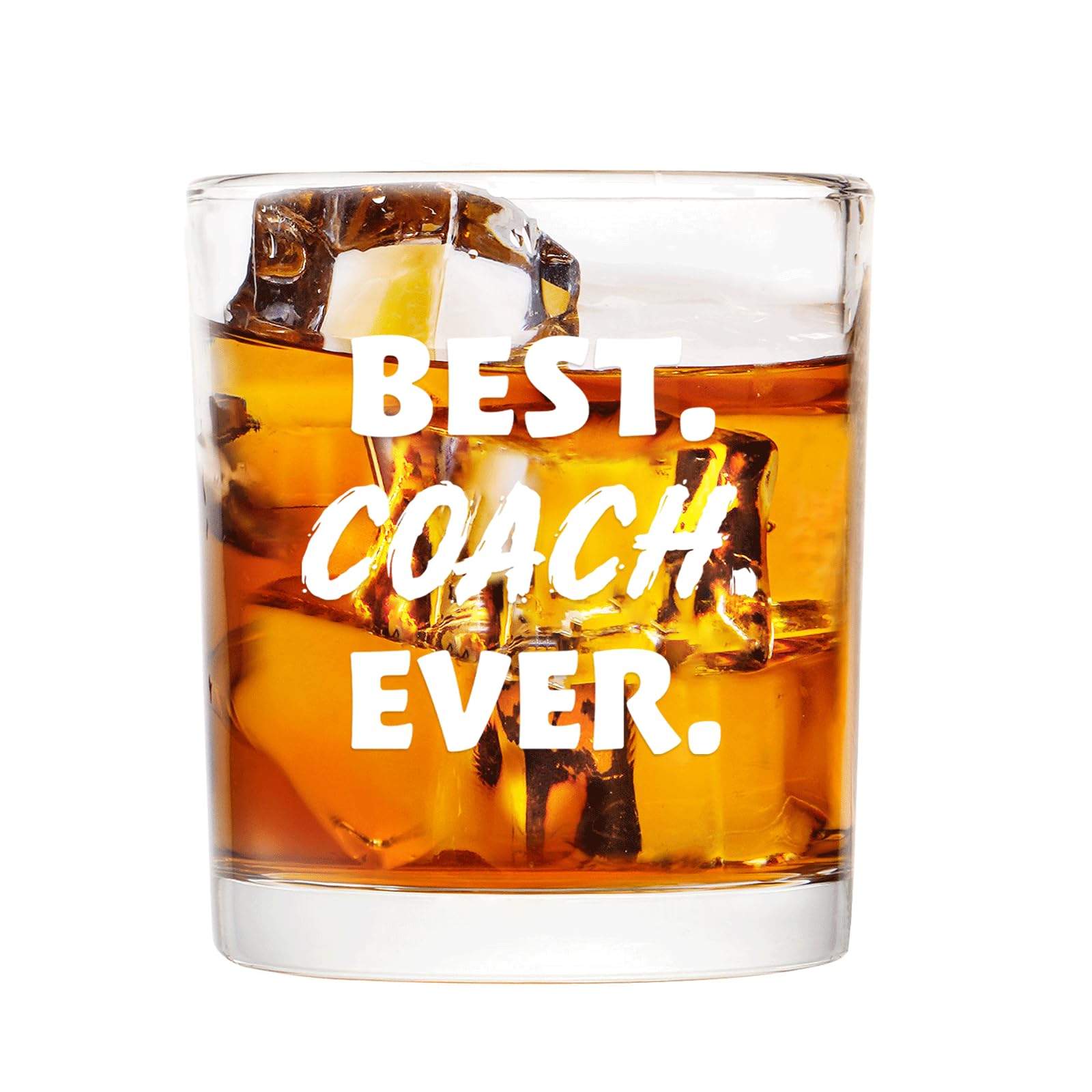 Amazon.com | Futtumy Best Coach Ever Whiskey Glass, Coach Gifts for Men ...