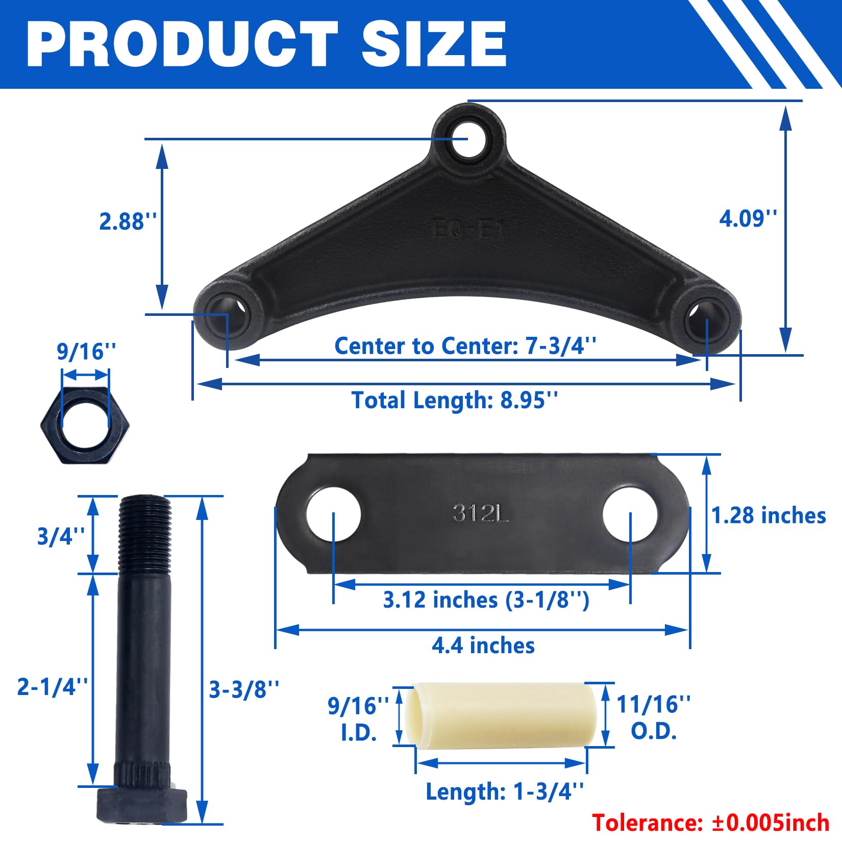 Trailer Leaf Spring Kit Heavy Duty Trailer Shackle Kit - Complete Leaf ...