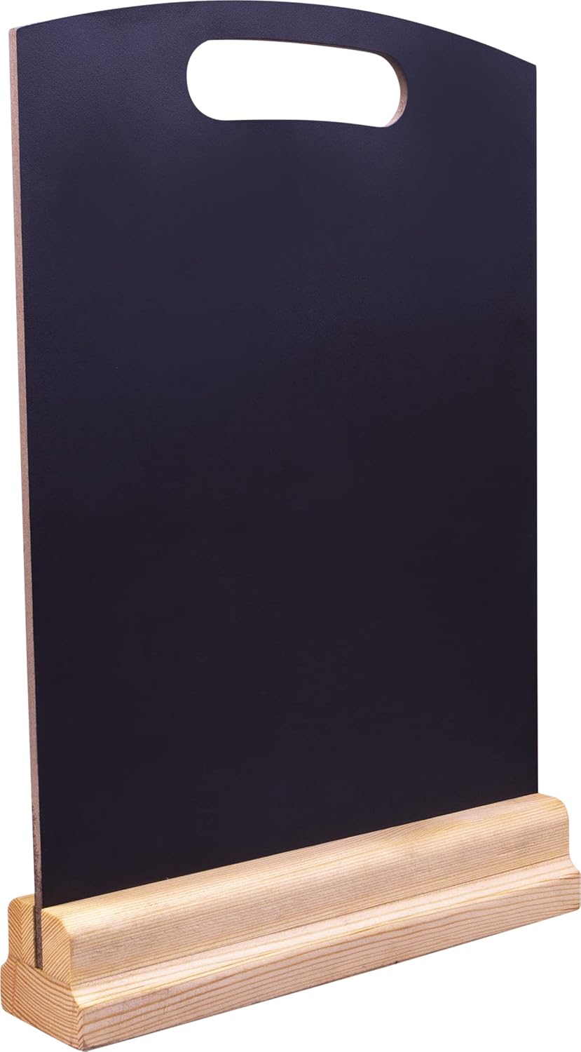 Freestanding Double Sided Chalk Board with Plinth and Carry Handle ...