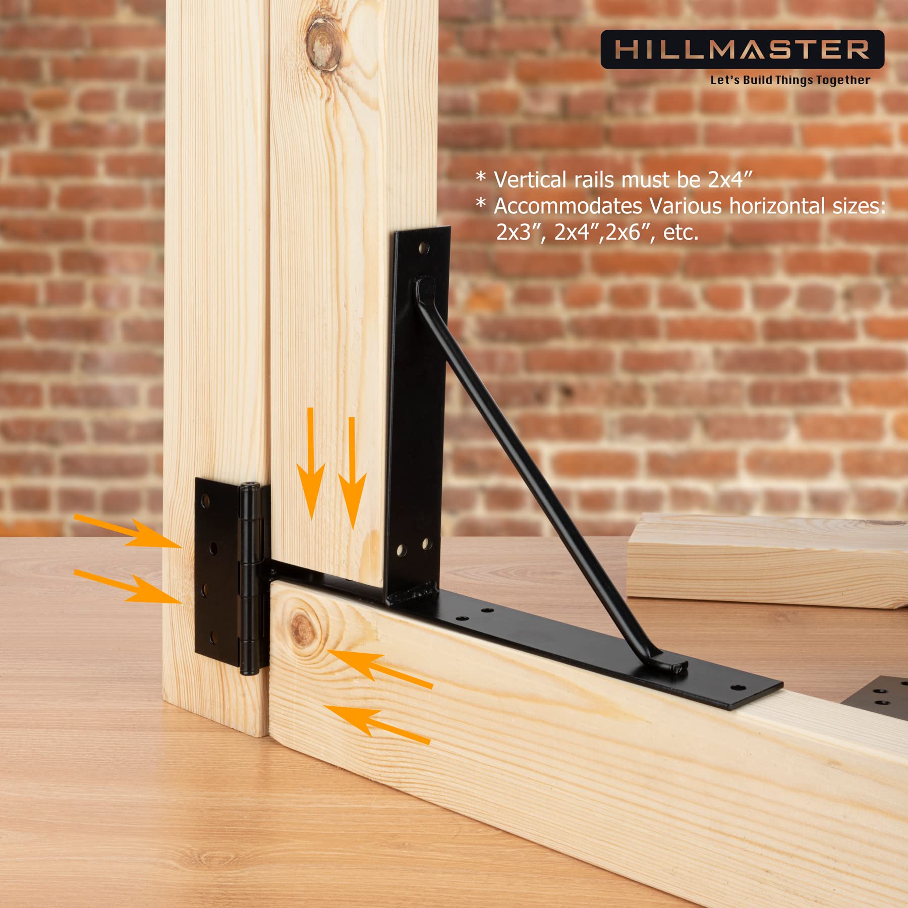Snapklik.com : HILLMASTER Gate Corner Brace Bracket Heavy Duty Anti Sag ...