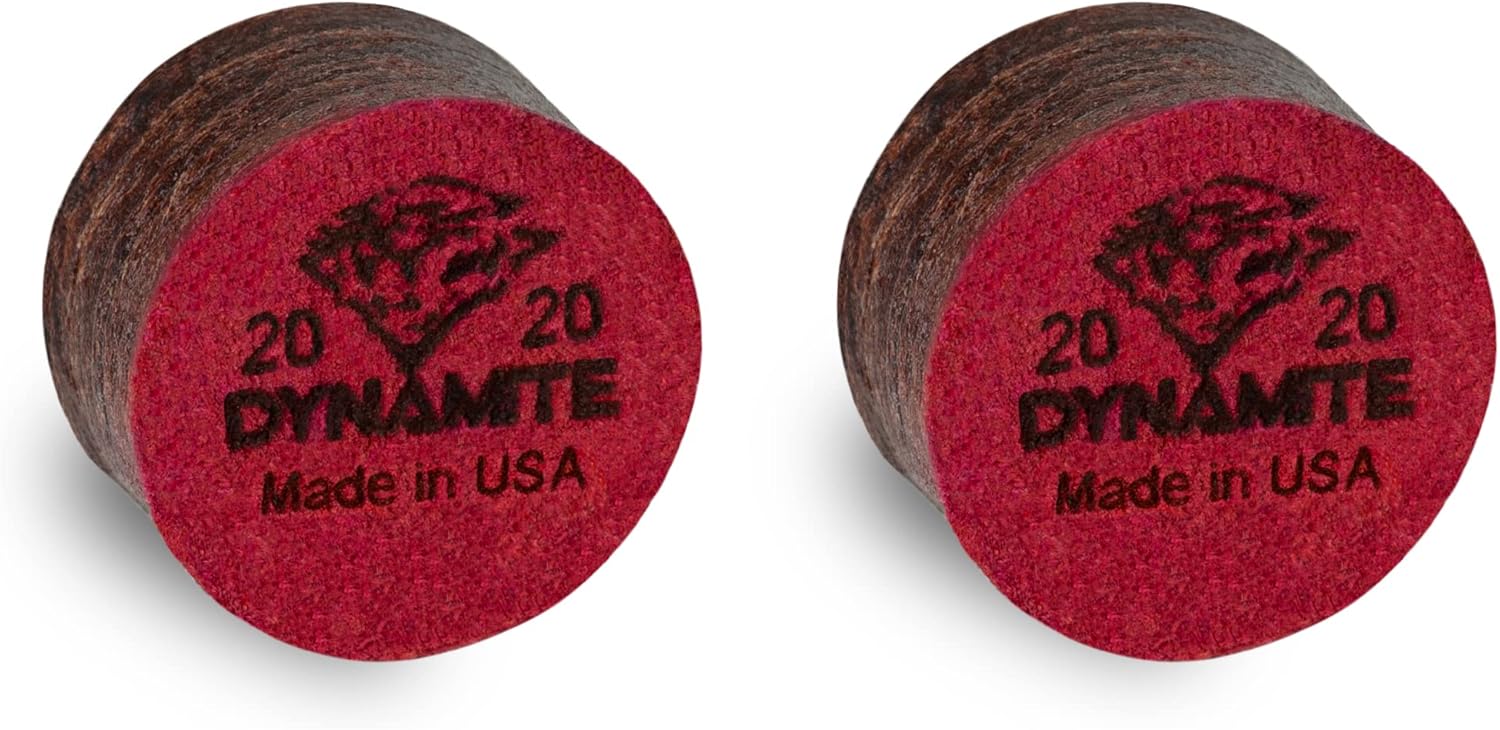 Tiger Dynamite Laminated Pool CUE Tips 2 (Two) pcs - Hard - 13 or 14 mm ...