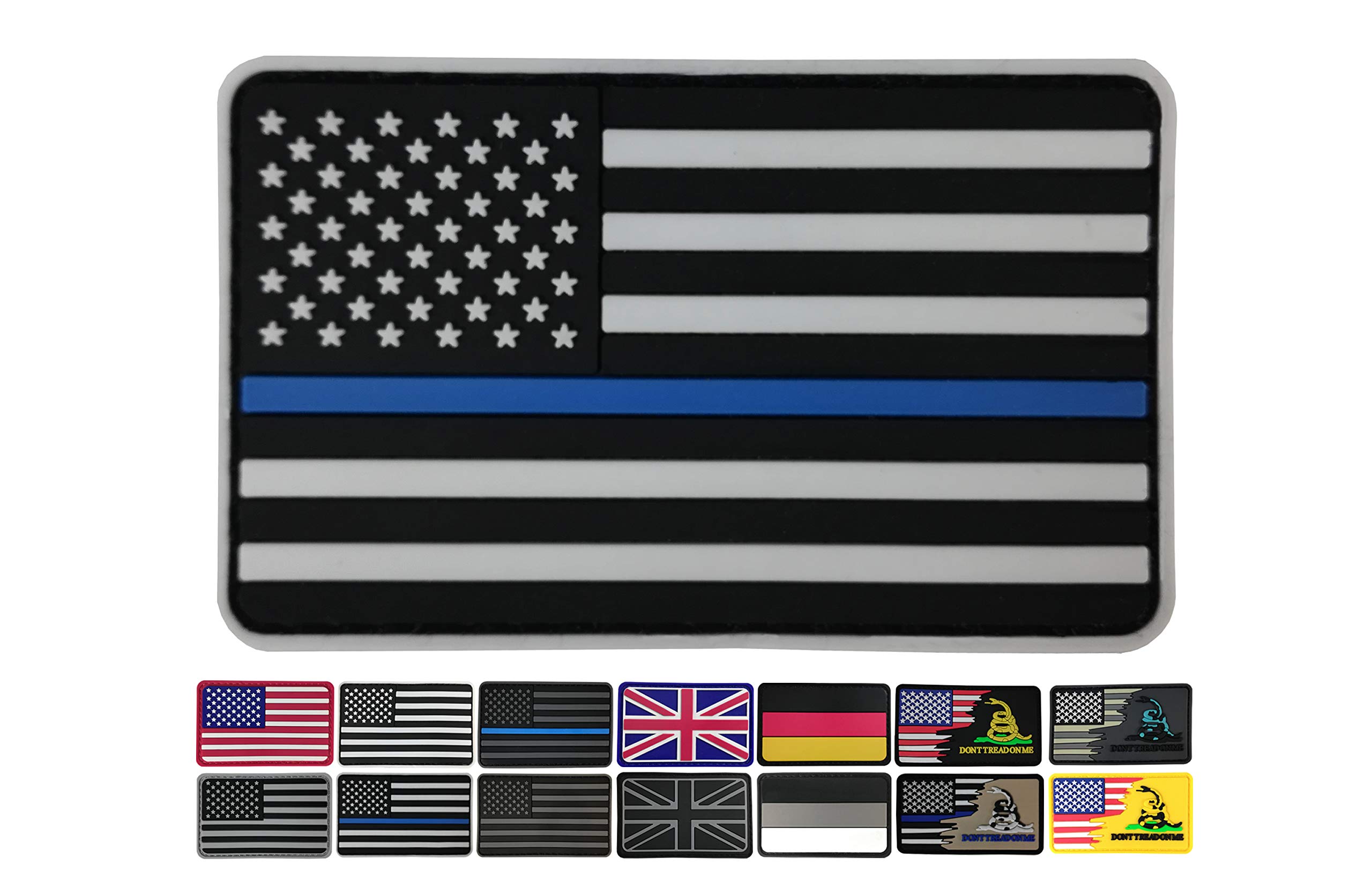 Buy JBCD American Thin Blue Line Patch US USA s Patches PVC Patch Pride ...