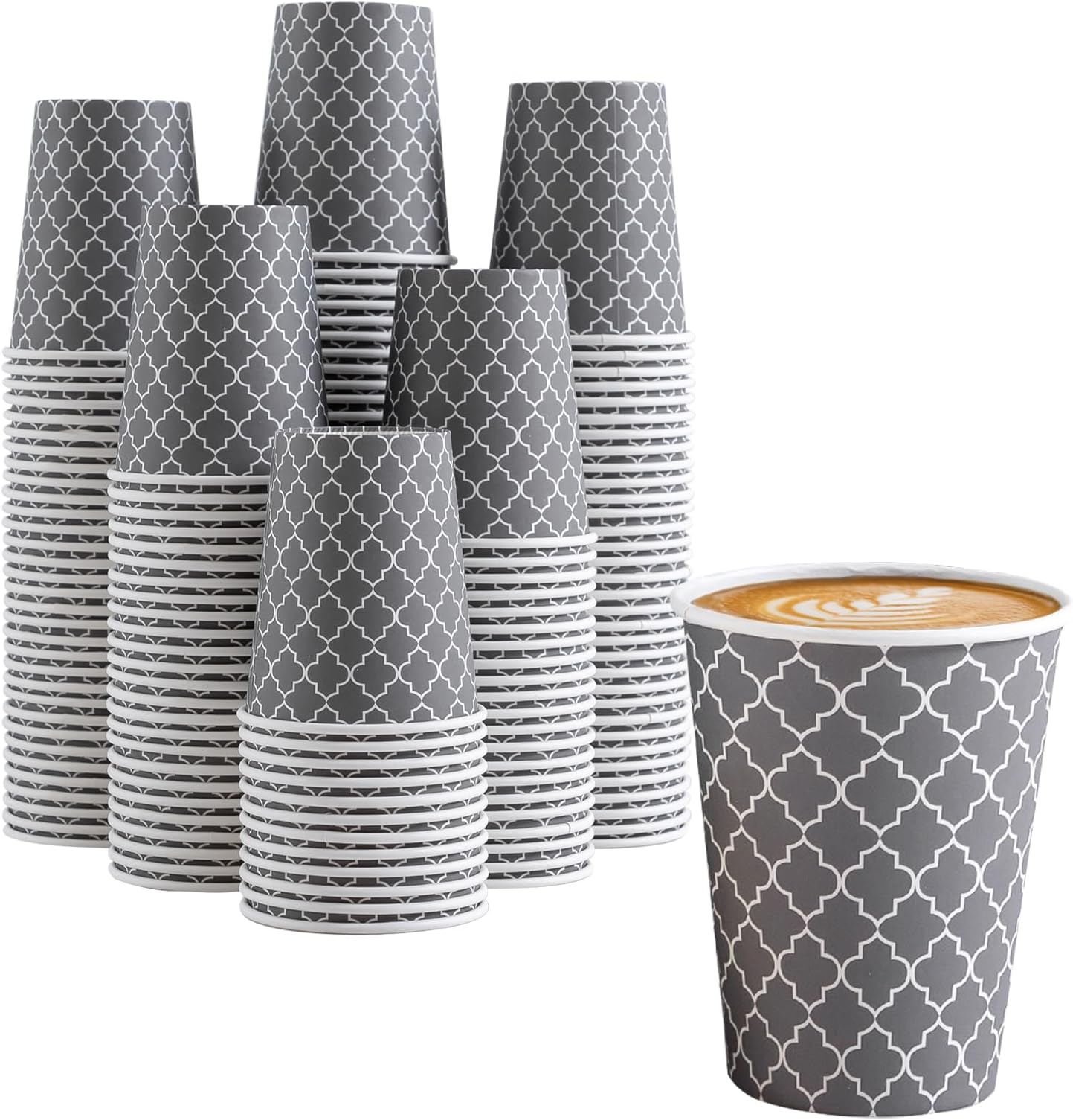 Amazon.com: Yaomiao 200 Pcs 4 oz Disposable Espresso Cups Ripple ...