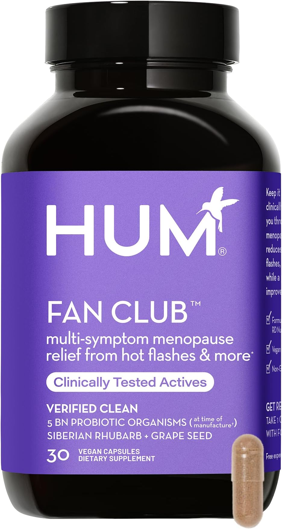 Amazon.com: HUM Fan Club - Menopause Probiotic Supplement with Siberian ...