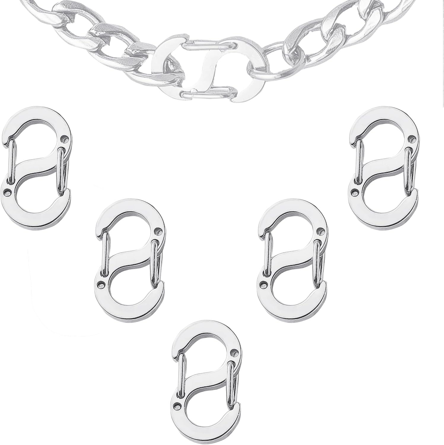 Amazon.com: 5 Pieces Double Opening Lobster Clasp Shorten Clasp ...