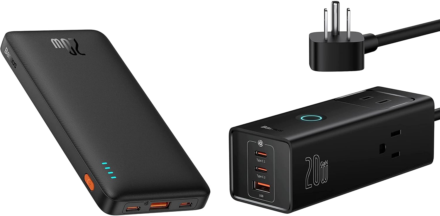 Amazon.com: Baseus 20W Portable Charger & Baseus PowerCombo Pro 20W ...