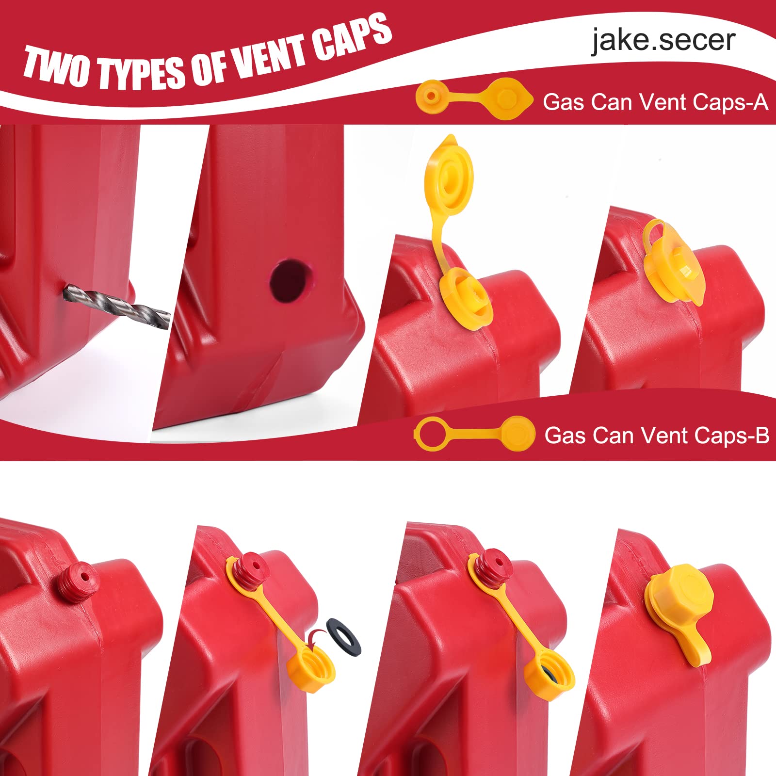 Snapklik.com : 17Pcs Gas Can Nozzle Replacement, Gas Spouts For ...