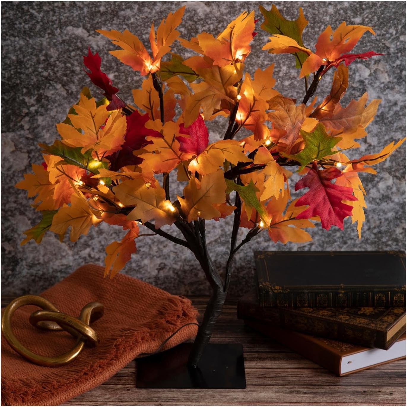 Amazon.com: Hobby Lobby Autumn Leaves Artificial Tree with LED Lights ...