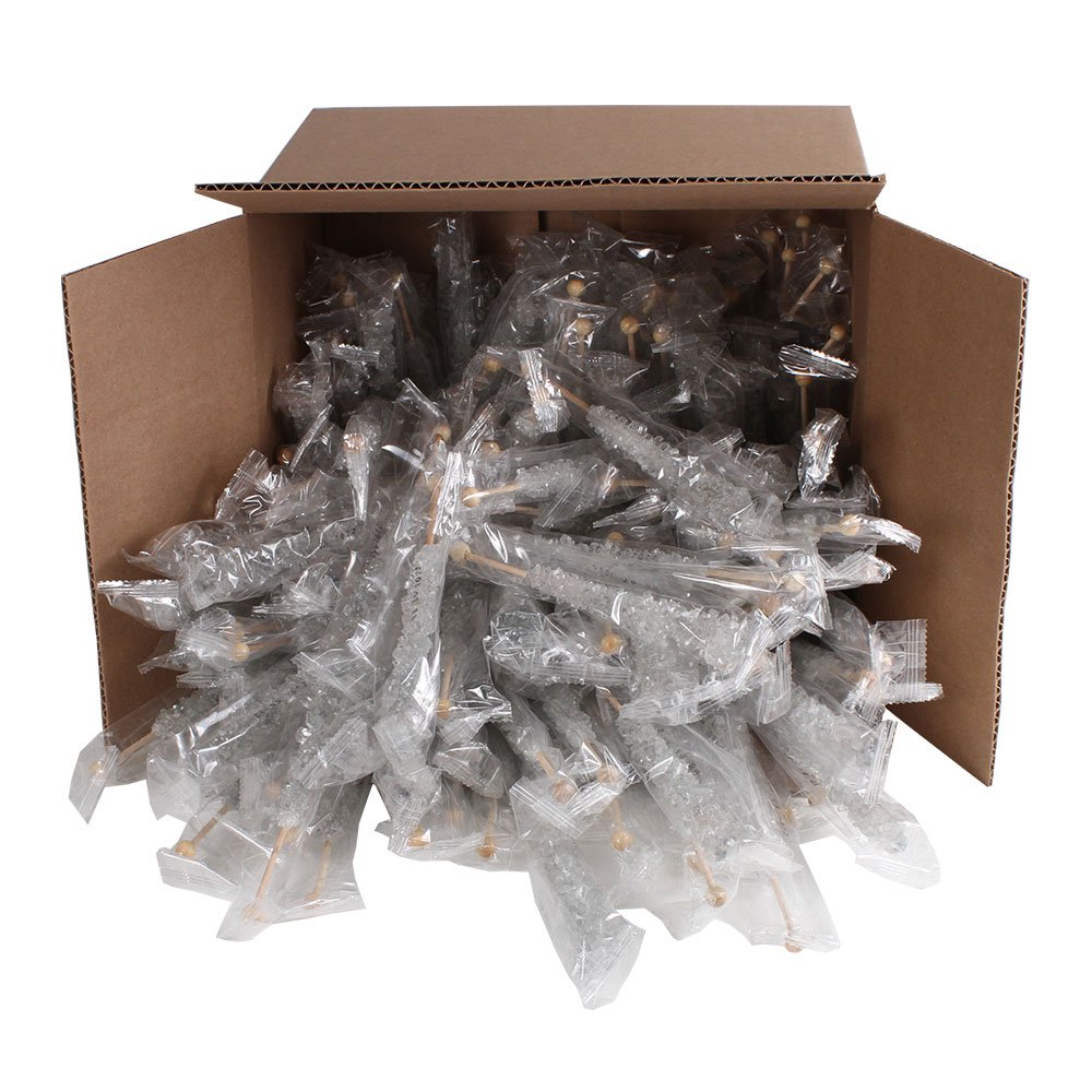 Amazon.com : Extra Large Rock Candy Sticks: 144 Silver Rock Candy ...