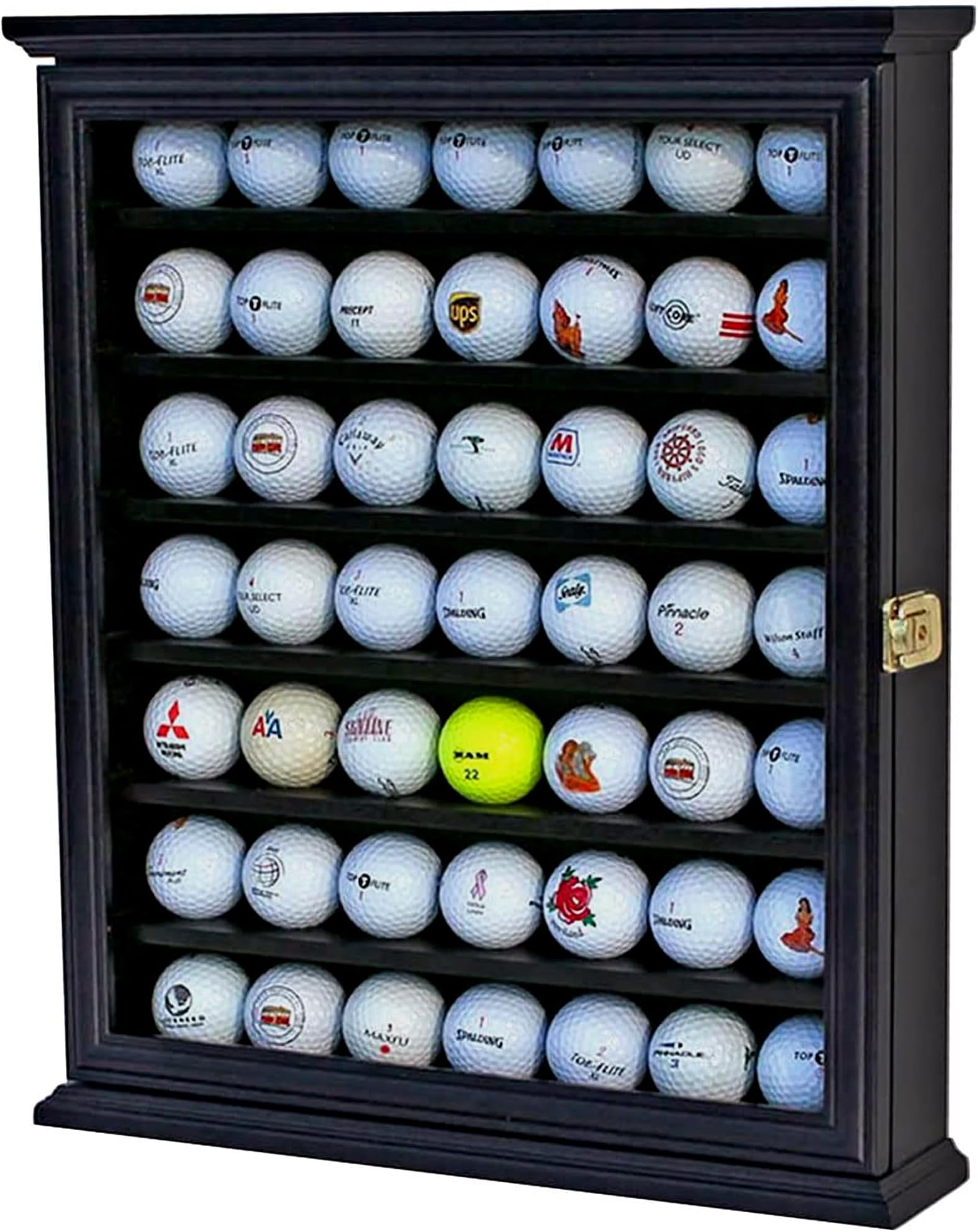 Amazon.com: 110 Golf Ball Display Case Wall Cabinet Holder Shadow Box ...
