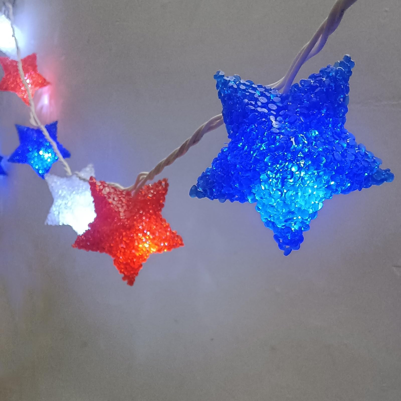 Patriotic String Lights 4th Of July Decorations, Smart Color Changing