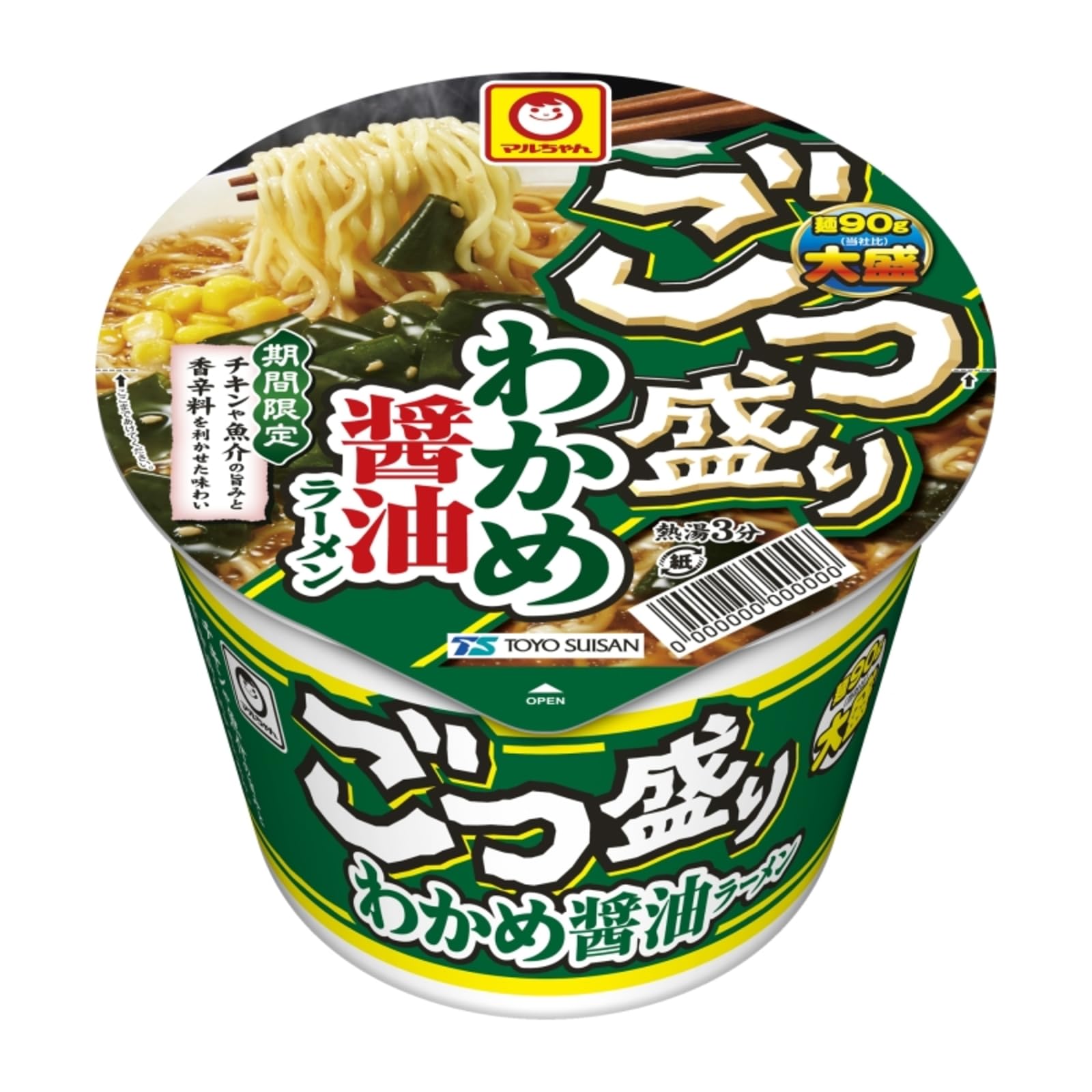 Amazon | マルちゃん ごつ盛り わかめ醤油ラーメン 103g×12個 | マルちゃん | ラーメン 通販