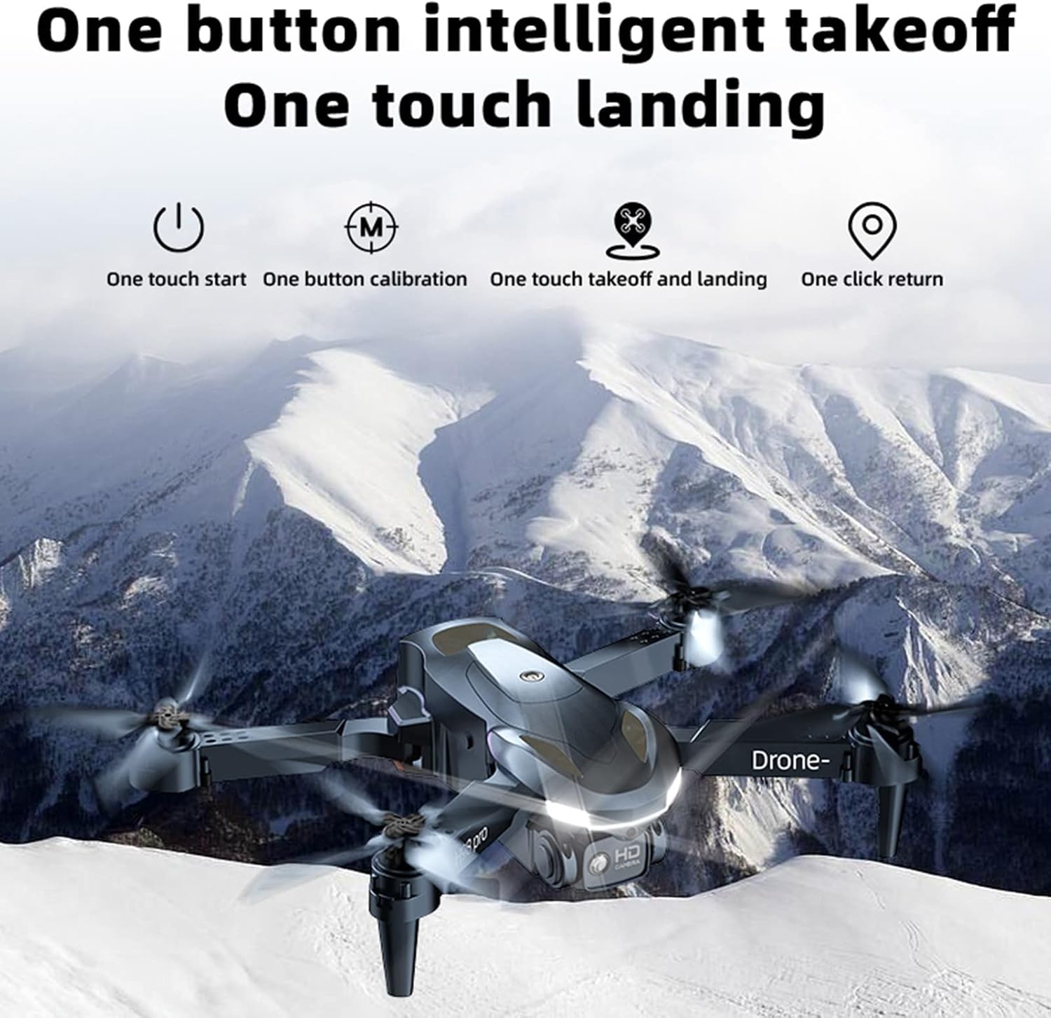 Drone for Adult with Dual 1080P FPV Camera Intelligent Obstacle ...