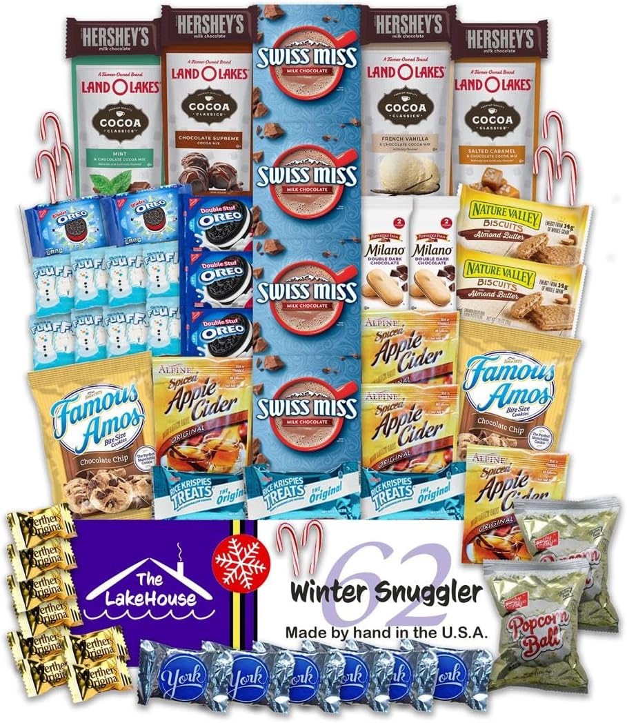Amazon.com : Holiday Hot Chocolate Gift Sets - 62 Piece Care Package of ...