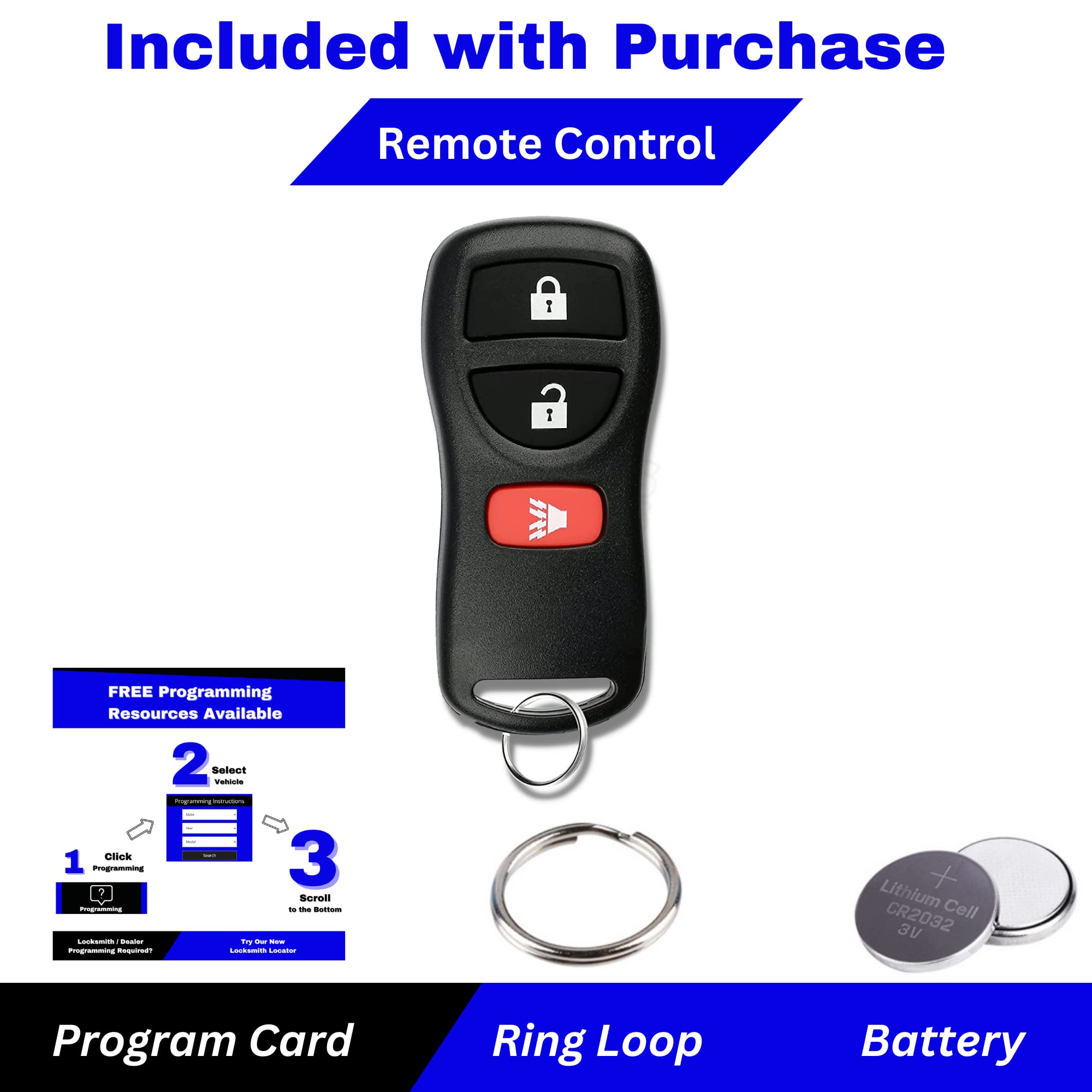 Compustar Remote Starter 2 Way Key Fob Keyless Entry Remote Fits Nissan ...