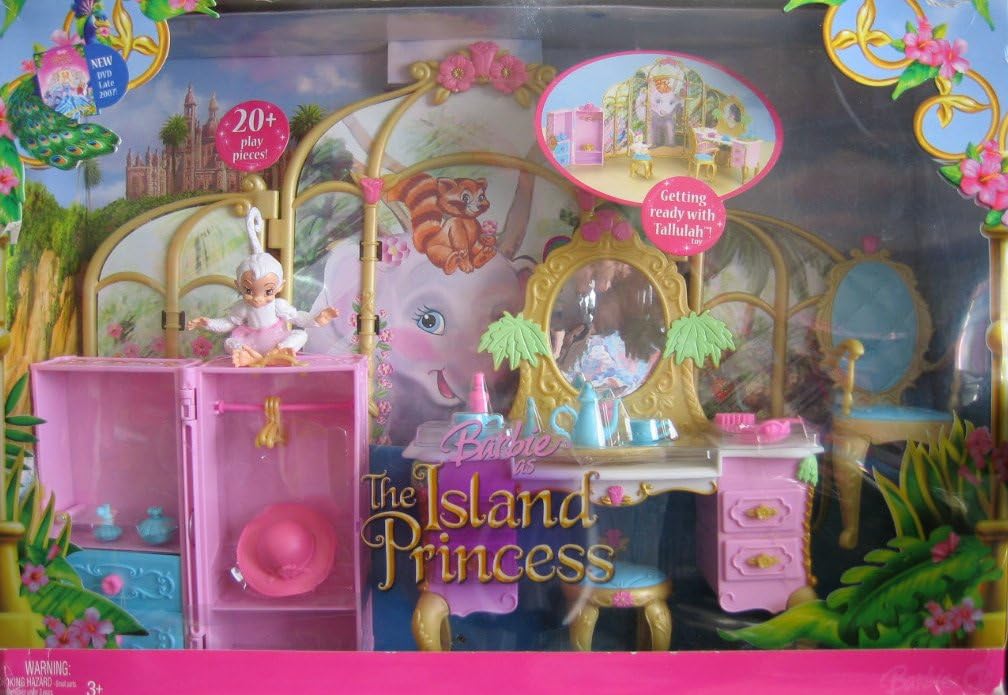 Amazon.com: Barbie Island Princess Getting Ready with Tallulah 20 ...