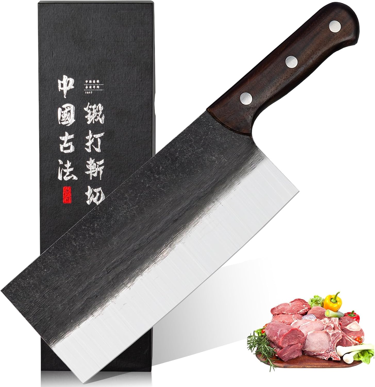 Amazon.com: JOBOSI Chopper Knife, knife Forging, Distinguished Ancient ...