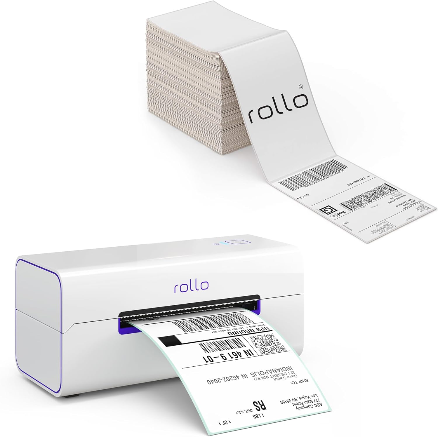 Amazon.com : Rollo Wireless Thermal Shipping Label Printer and 500 4x6 ...