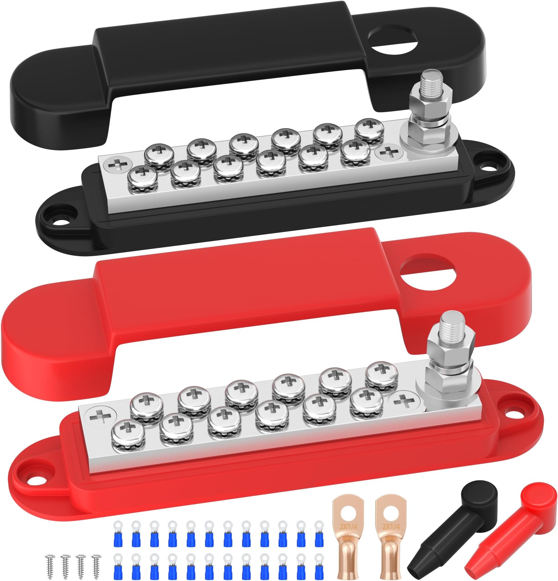 Amazon.com: Seamaka 150A 12V Bus Bar Marine Power Distribution Terminal ...