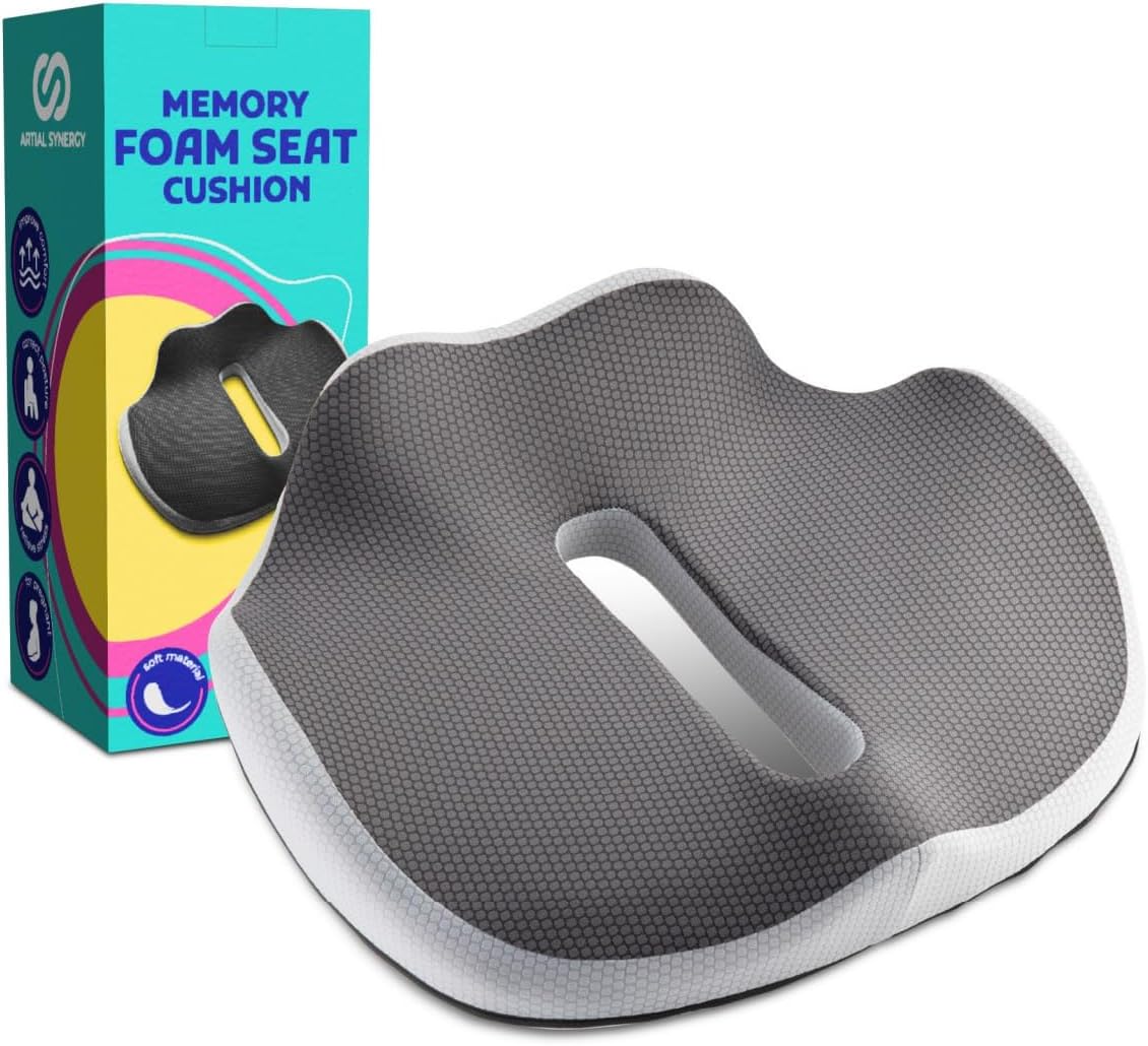 Amazon.com: ArtialSynergy Ergonomic Seat Cushion, Lumbar Support for ...