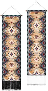 Amazon.com: PLIGREAT 2 Pack Aztec Tapestry, Vertical Retro Tribal ...