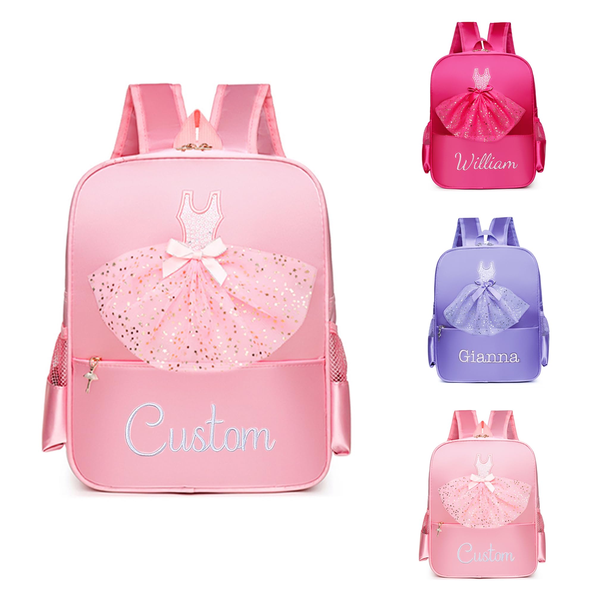 Amazon.com | Personalized Ballet Dance Backpack for Girls with ...