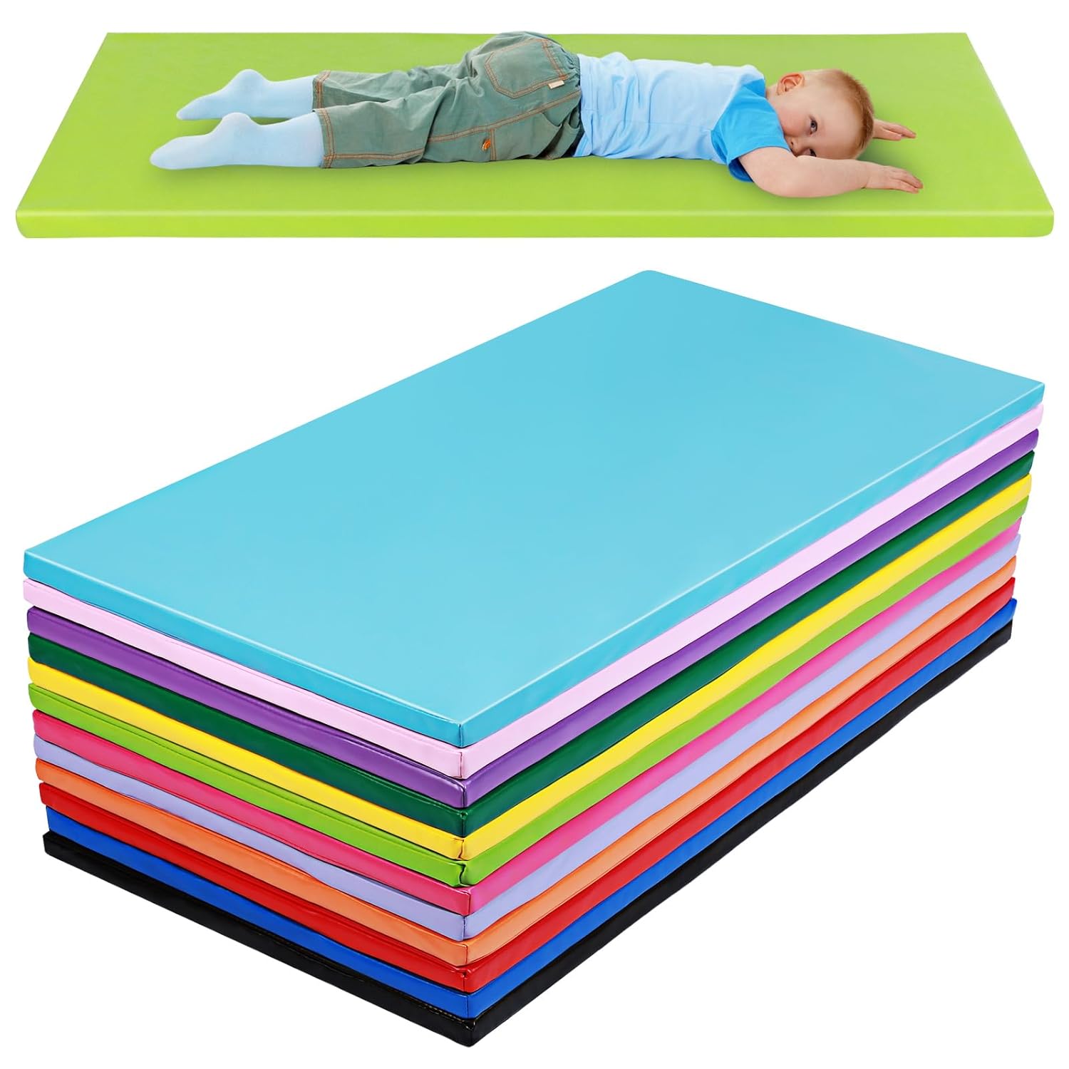 Amazon.com: Beeveer 12 Pcs Kids Rest Mats Preschool Nap Mats 47.2 x 23. ...