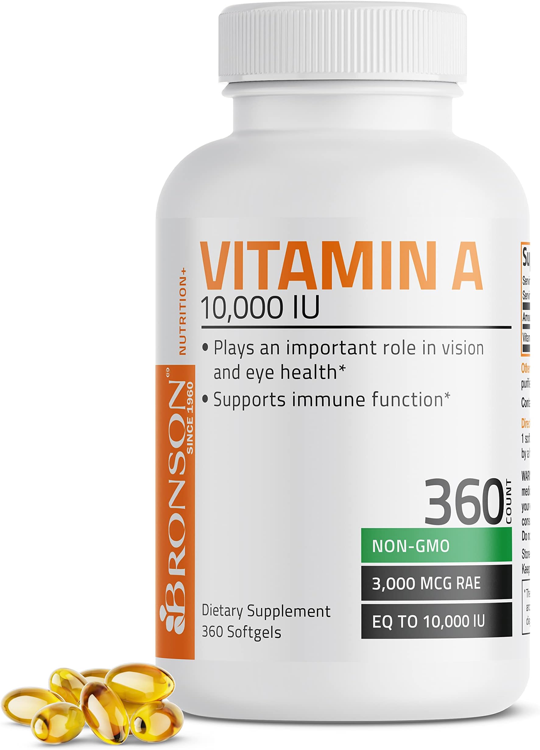 Amazon.com: Now Foods Vitamin A, 25000 IU from Fish liver oil, 250 ...