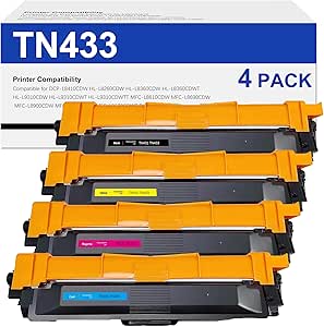 Amazon.com: TN433 TN-433 Toner Cartridge High Yield,Compatible ...