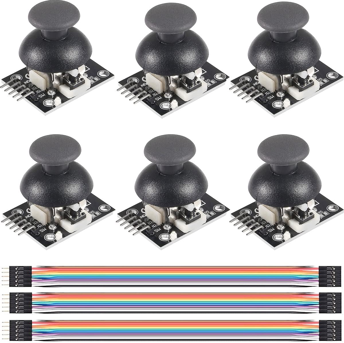 Youmile 6 pcs Dual-axis XY Joystick Module PS2 module Game Joystick ...